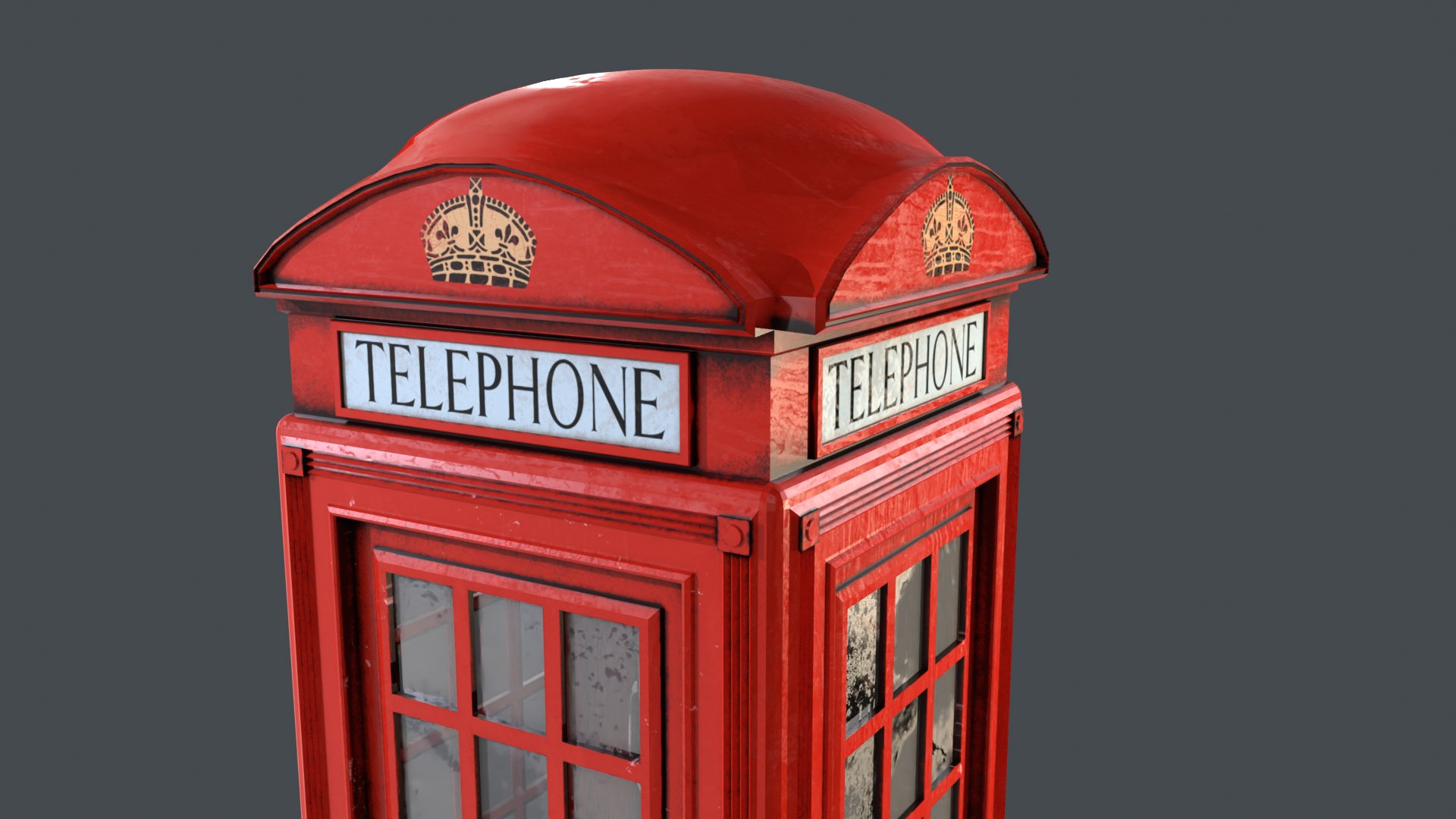 PhoneBox British model - TurboSquid 2057786