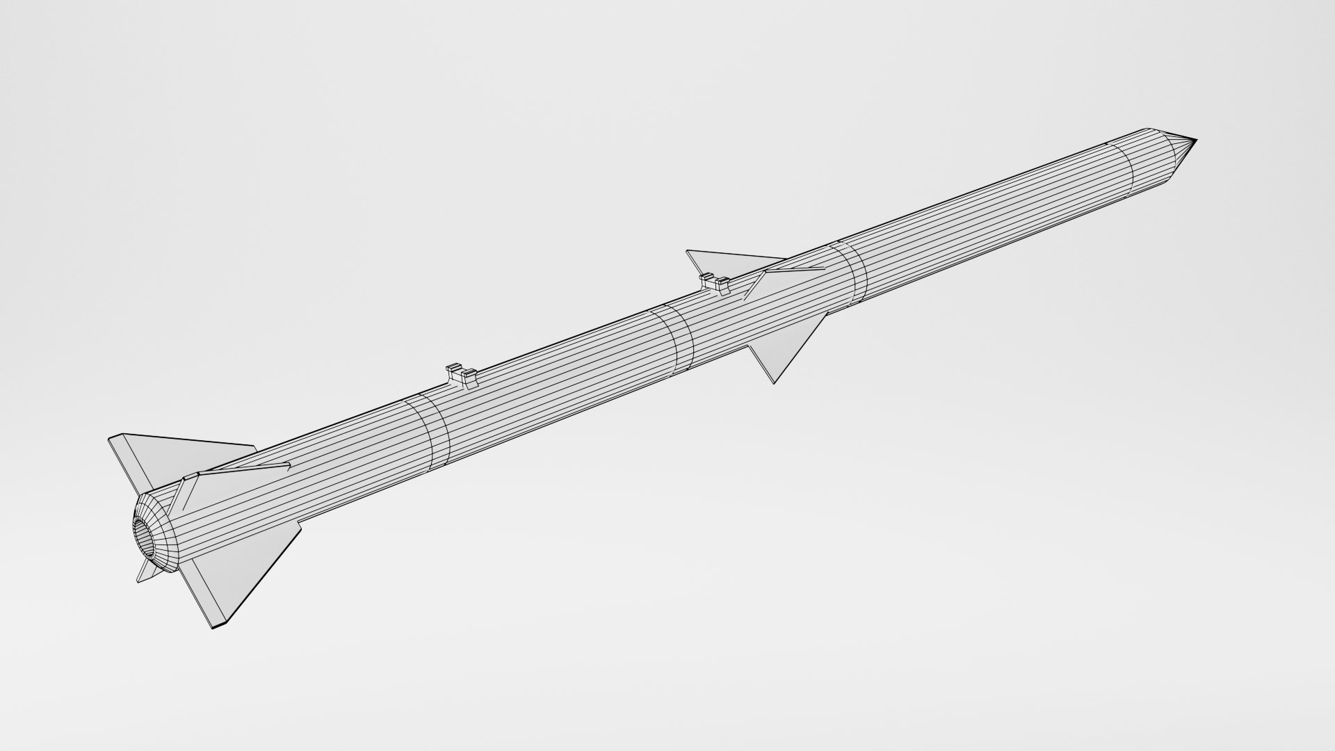 Aim-120 Amraam Missile 3D Model - TurboSquid 1241313