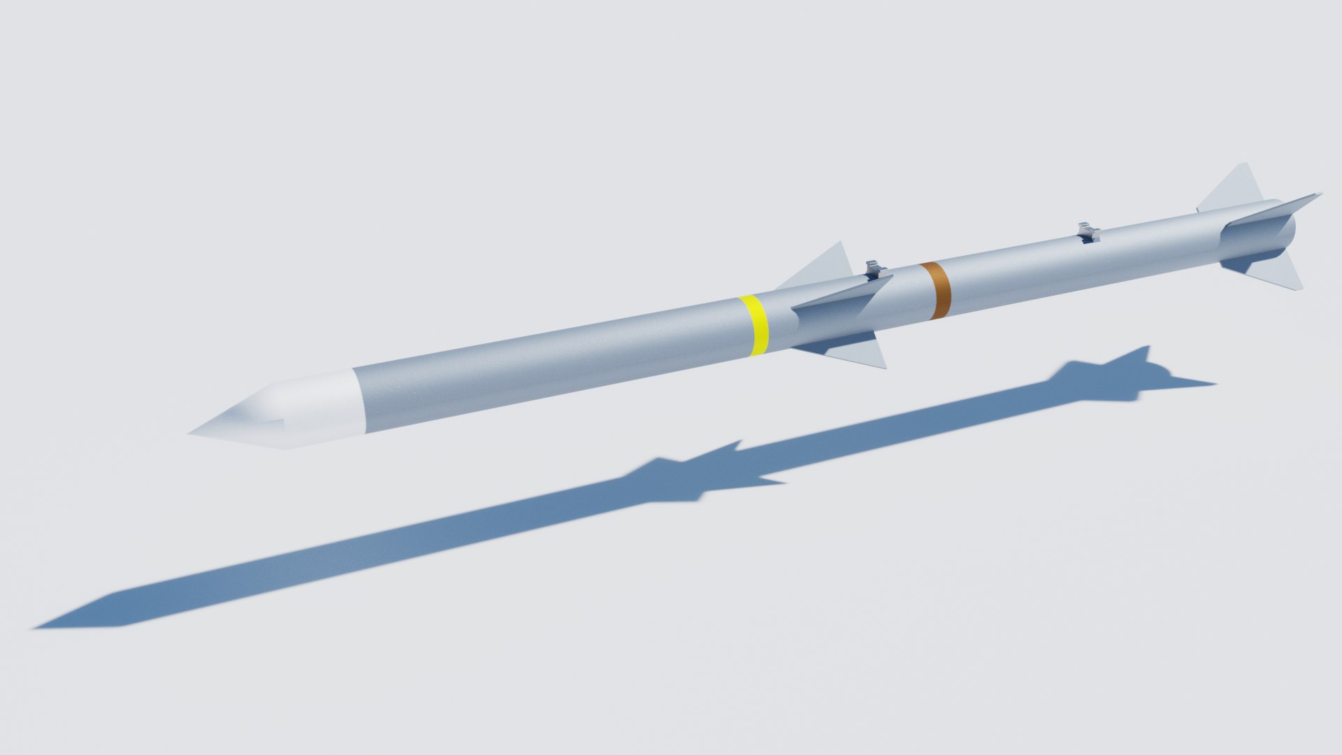 Aim-120 Amraam Missile 3D Model - TurboSquid 1241313