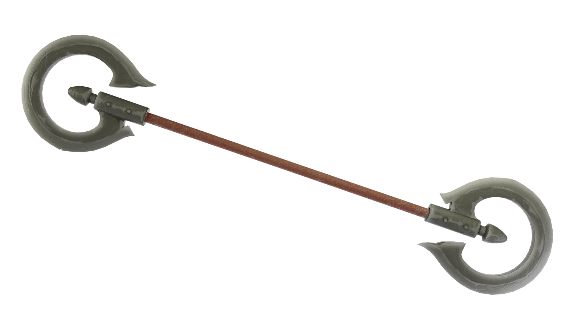 Stylized Circular-Bladed Spear 3D Model - TurboSquid 1790411