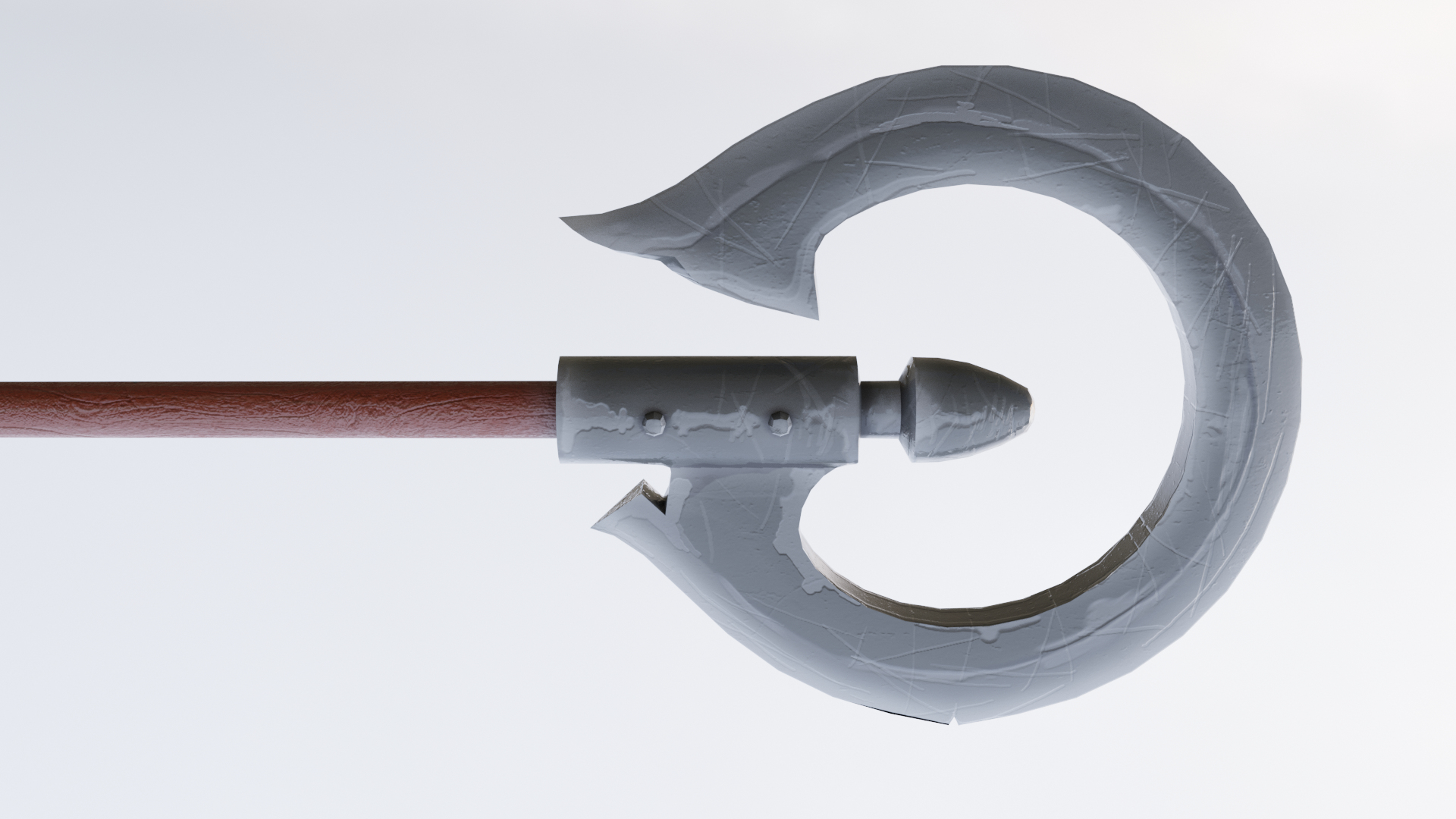 Stylized Circular-Bladed Spear 3D Model - TurboSquid 1790411