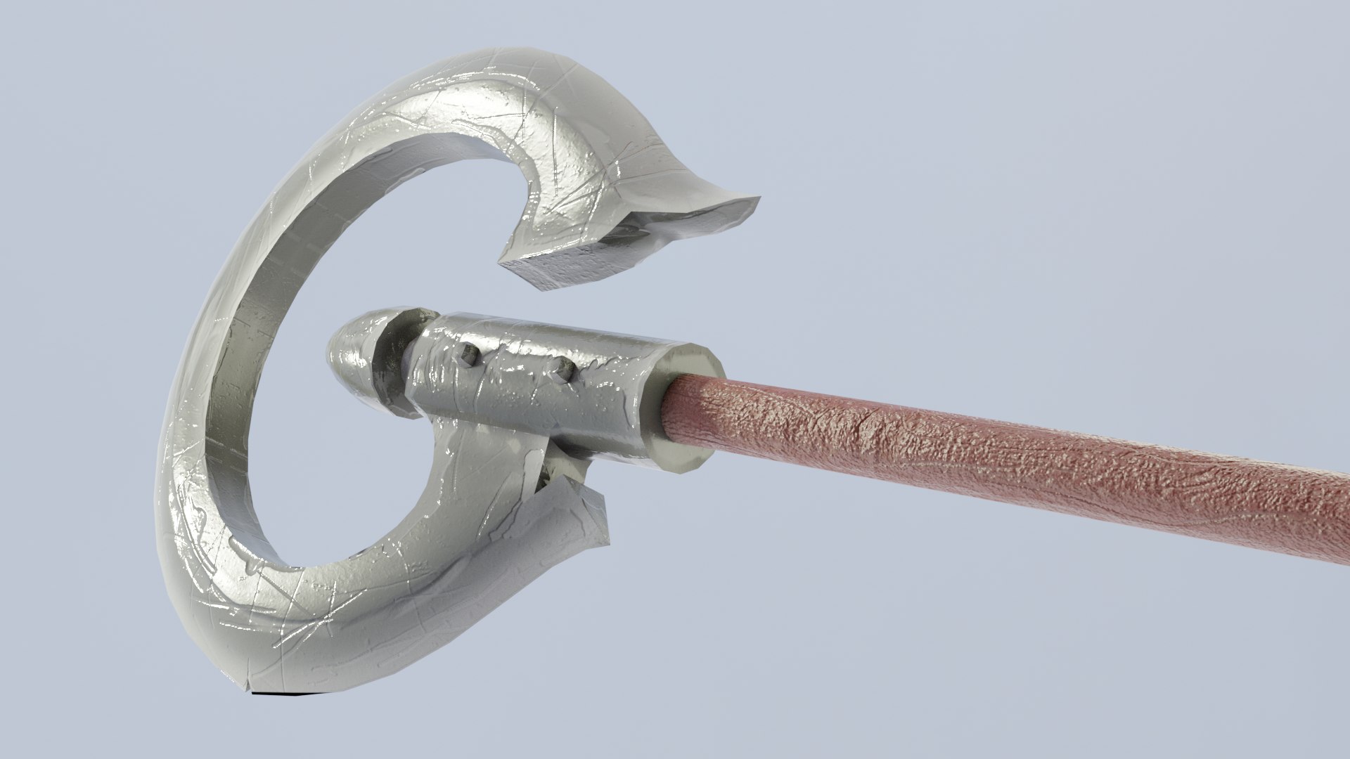 Stylized Circular-Bladed Spear 3D Model - TurboSquid 1790411