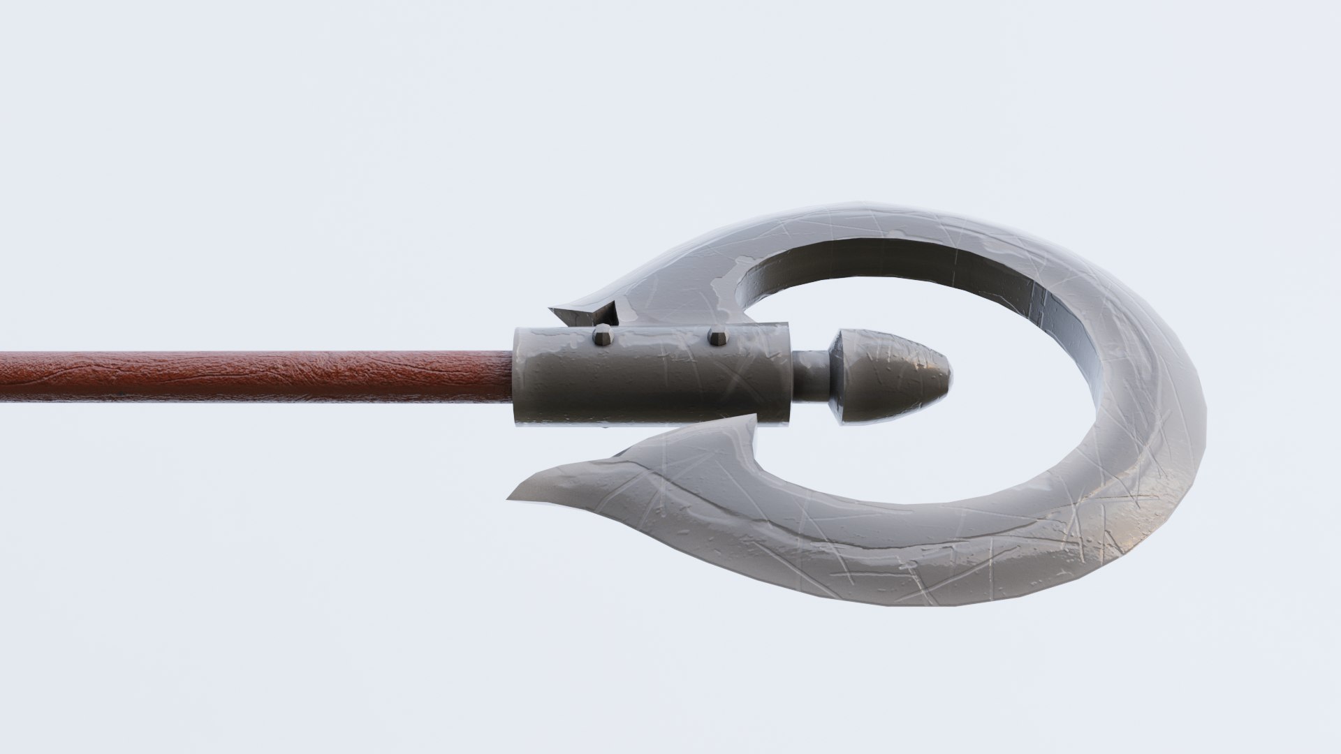 Stylized Circular-Bladed Spear 3D Model - TurboSquid 1790411