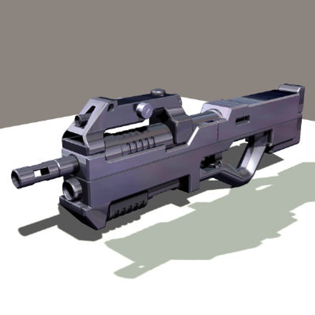 Pulse Rifle 3d Obj