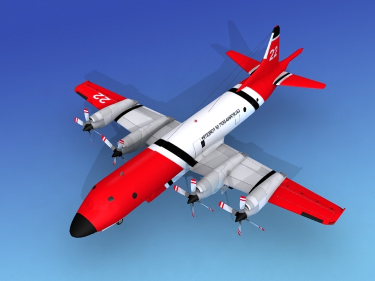 Orion Lockheed P-3 3d Model