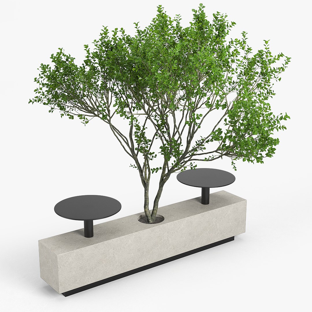 3D Tree Bench - TurboSquid 1652978