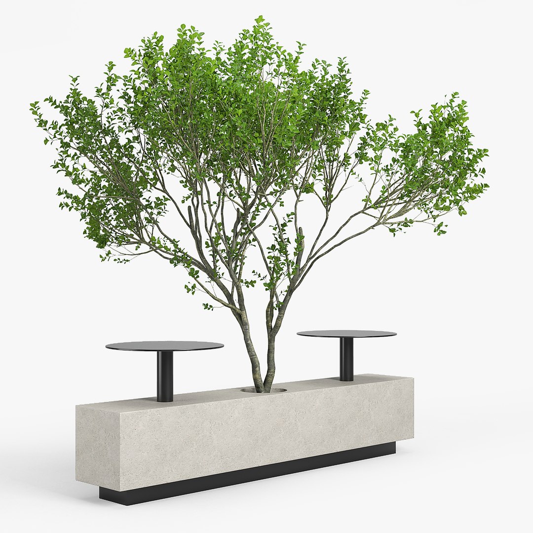 3D Tree Bench - TurboSquid 1652978