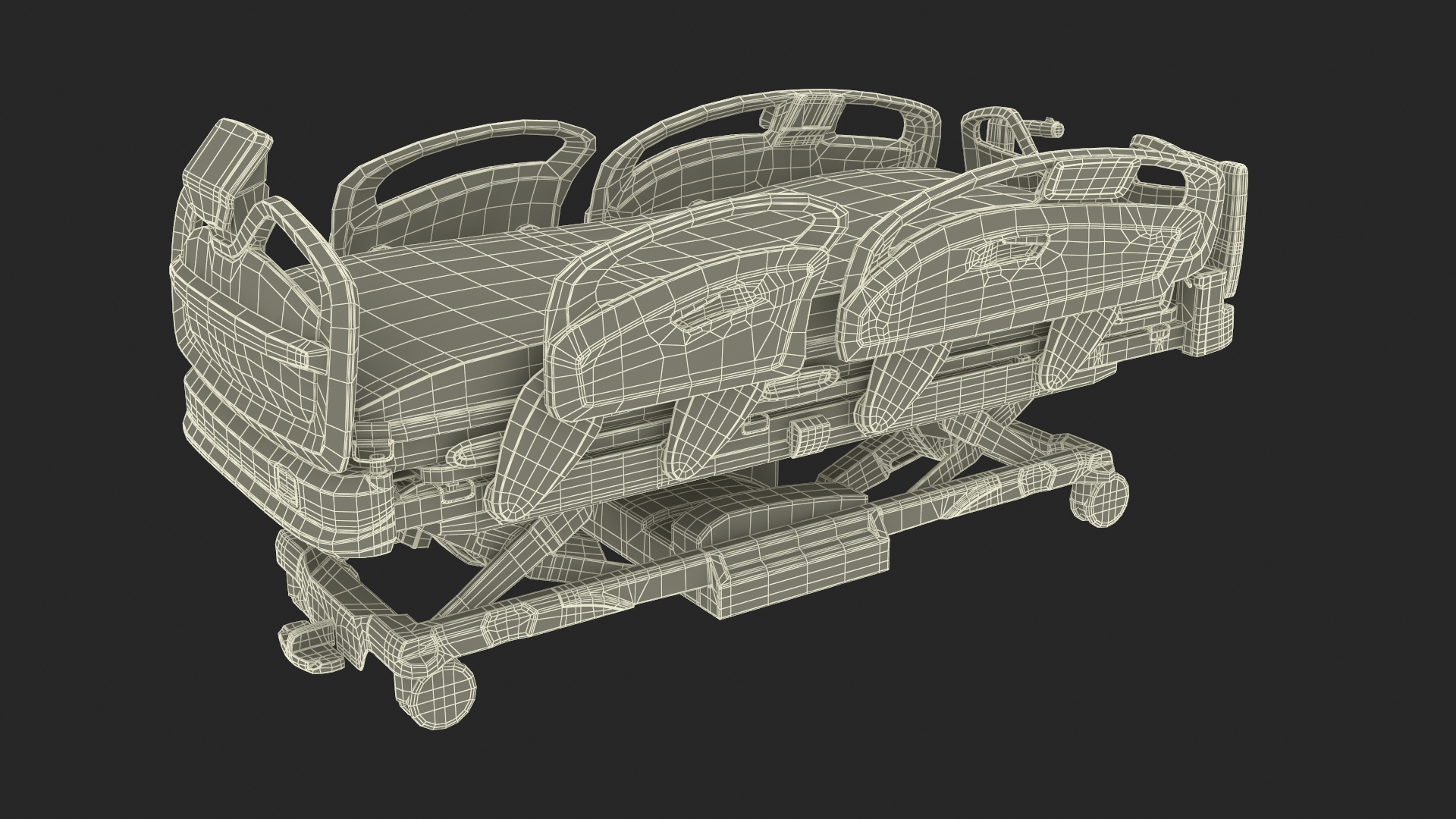 3D Smart Medical Bed Stryker Procuity ZM Model - TurboSquid 2113345