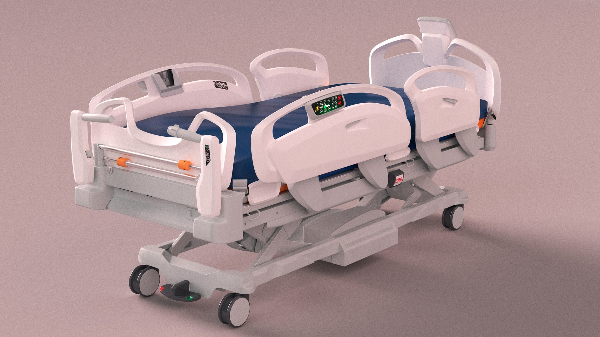 3D Smart Medical Bed Stryker Procuity ZM Model - TurboSquid 2113345