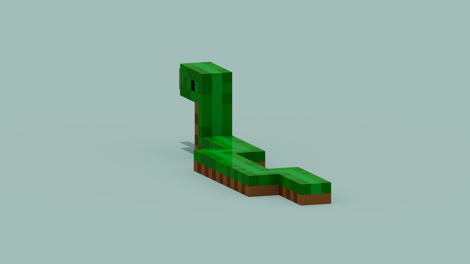 Voxel Snake 3D Model - TurboSquid 1919190