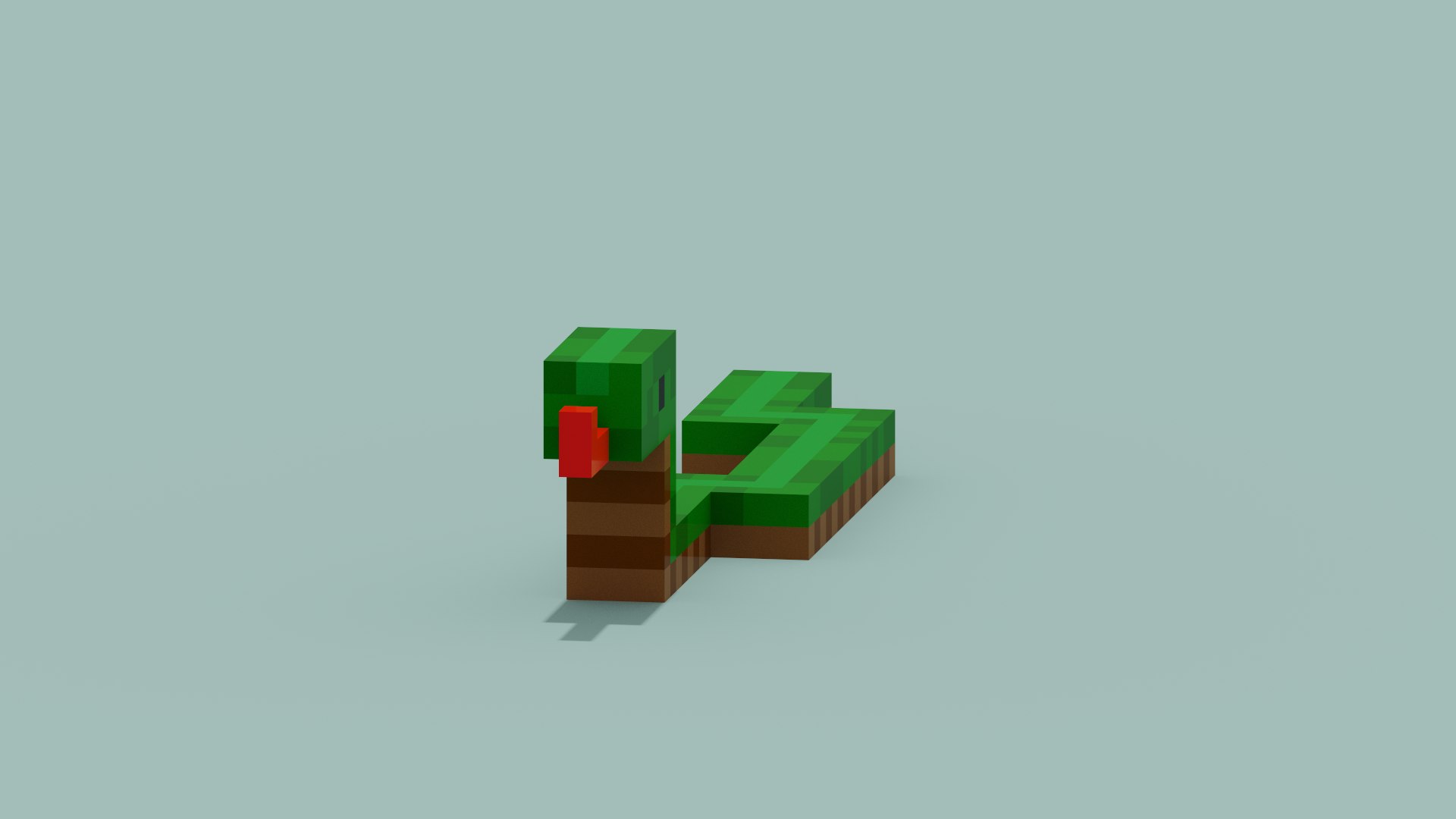Voxel Snake 3D Model - TurboSquid 1919190