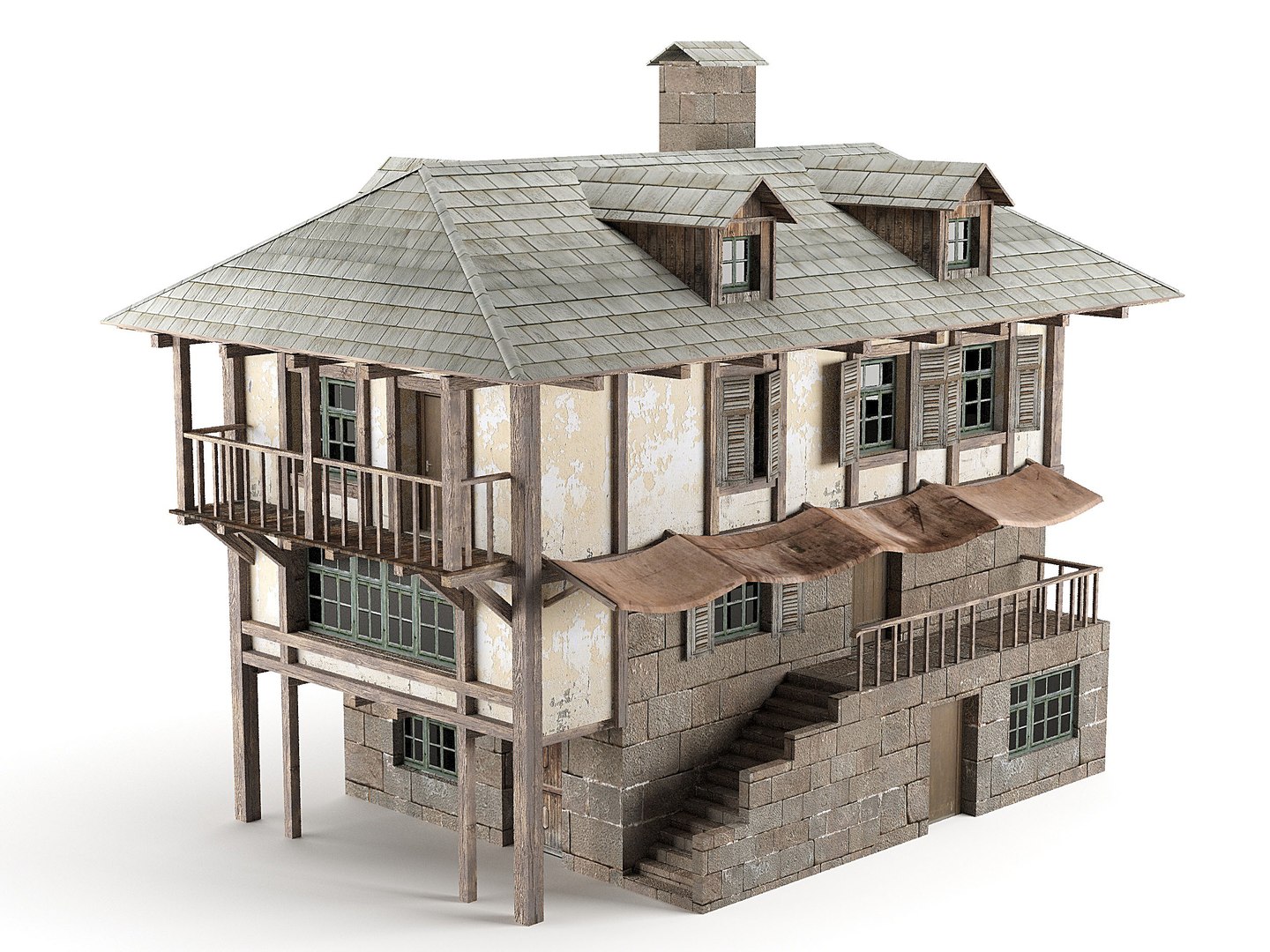 Medieval House Model - TurboSquid 1671460