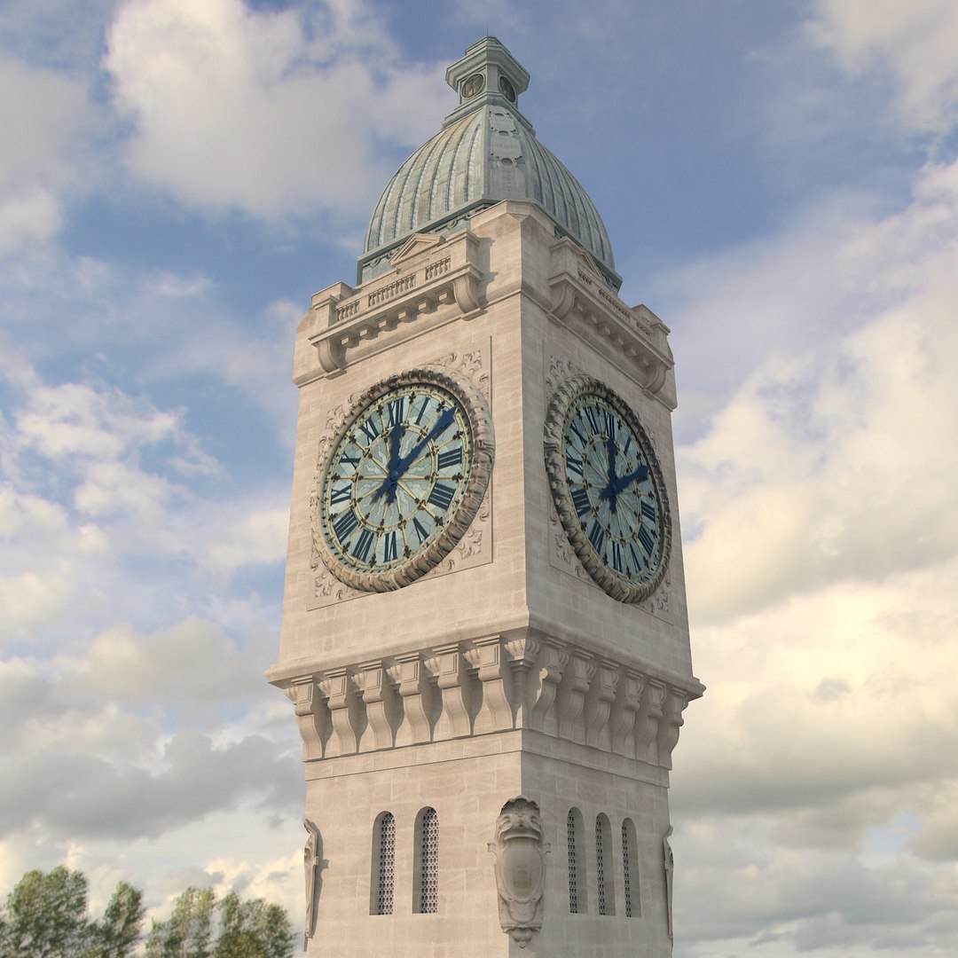 Gare Lyon Tower 3D Model - TurboSquid 1168788