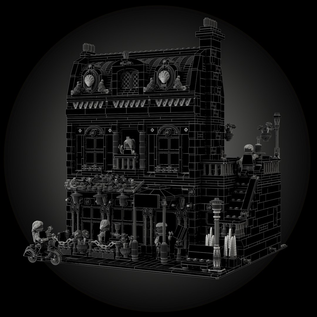 Parisian Restaurant Paris Lego 3D - TurboSquid 1441308