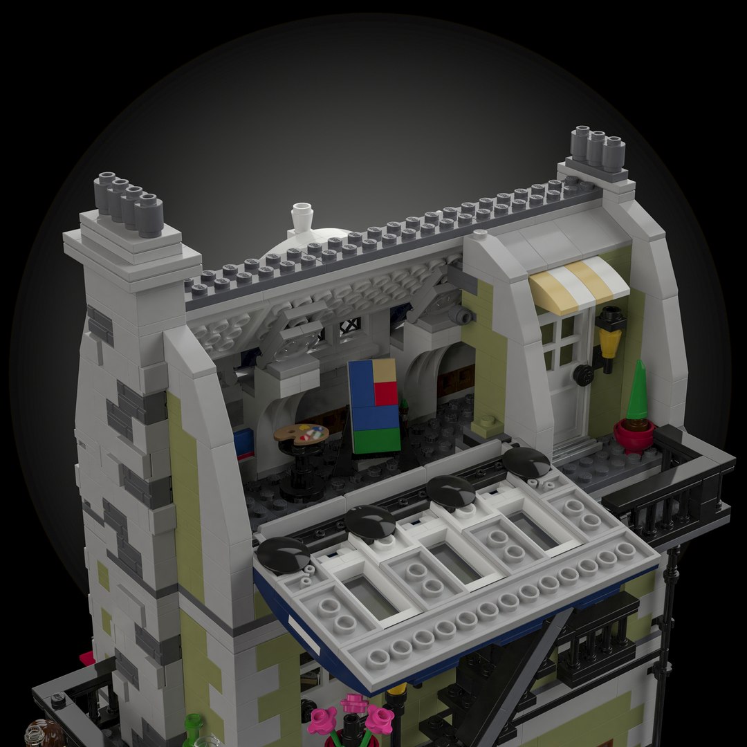 Parisian Restaurant Paris Lego 3D - TurboSquid 1441308