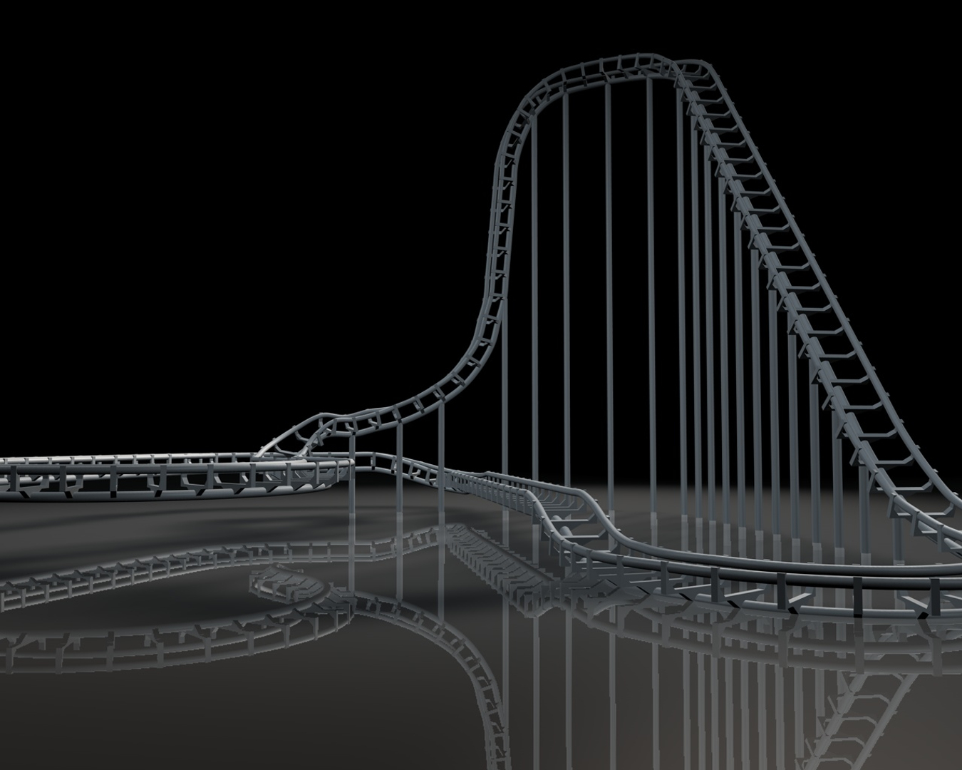 free roller coasters 3d model