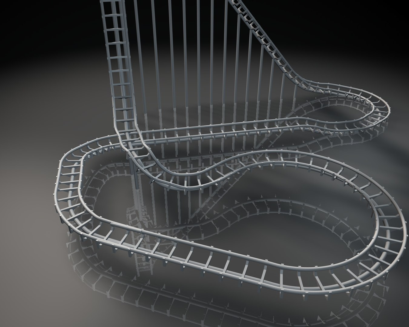 Free Roller Coasters 3d Model