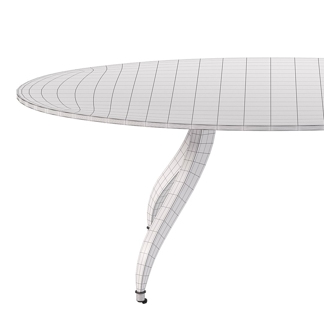 3D model SHERATON OVAL DINING TABLE - TurboSquid 1936674