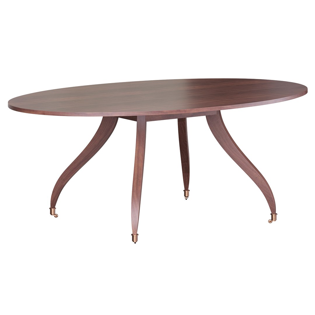 3D model SHERATON OVAL DINING TABLE - TurboSquid 1936674