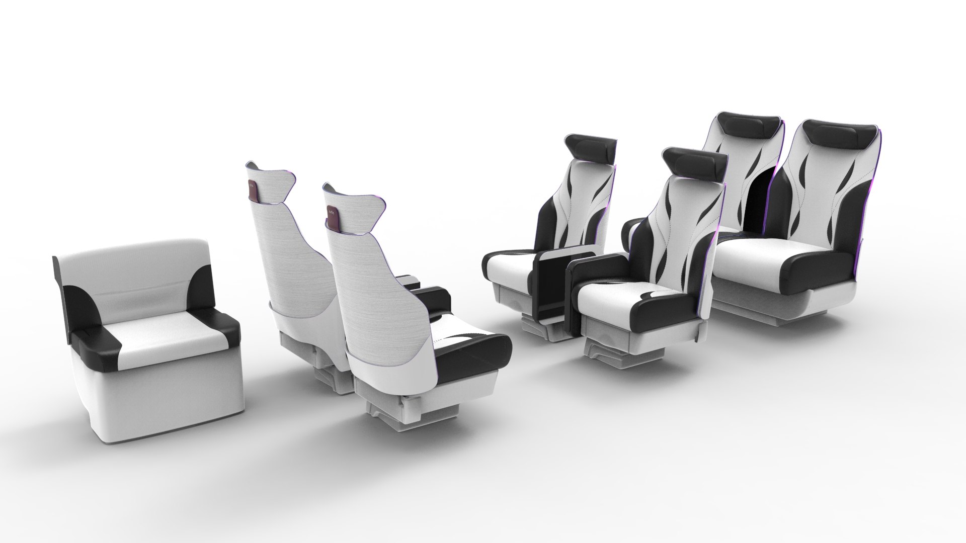 Learjet Fantasy Concept Interior And Private Jet Seats 3D - TurboSquid ...