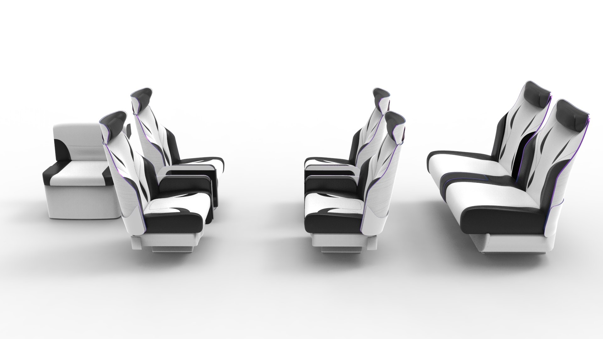Learjet Fantasy Concept Interior And Private Jet Seats 3D - TurboSquid ...