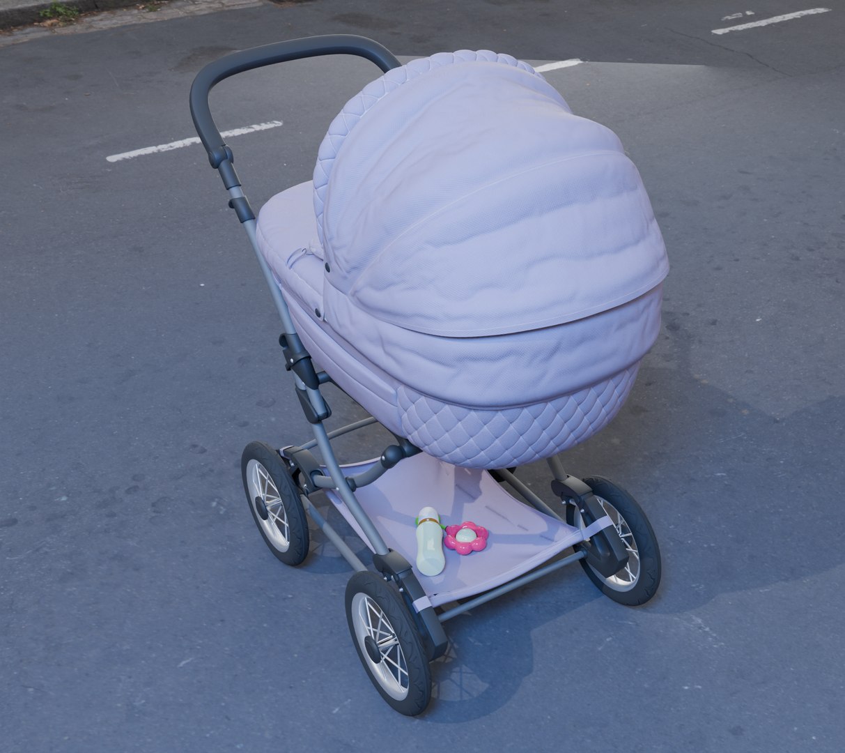 Baby Stroller PBR 4k - TurboSquid 2398019