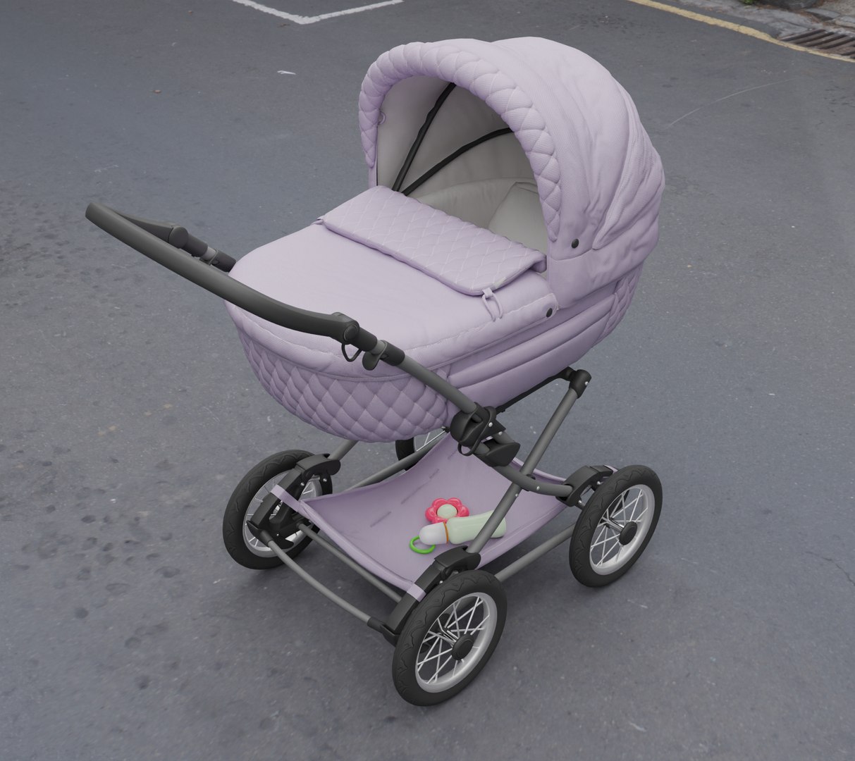 Baby Stroller PBR 4k - TurboSquid 2398019