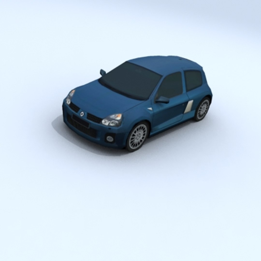 3d Model Renault Clio V6 Vehicle Car