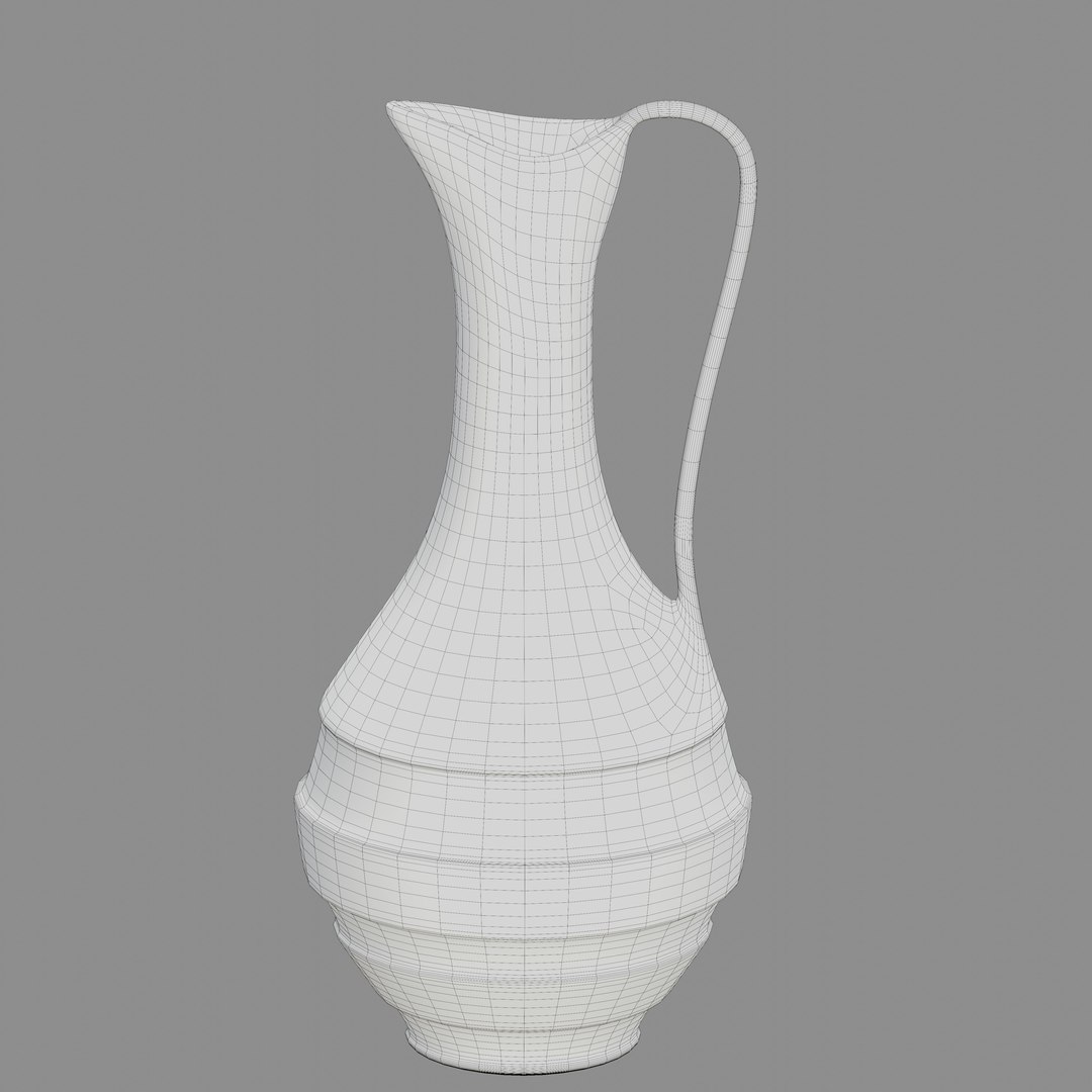 3D model pitcher vintage ceramic - TurboSquid 1630751