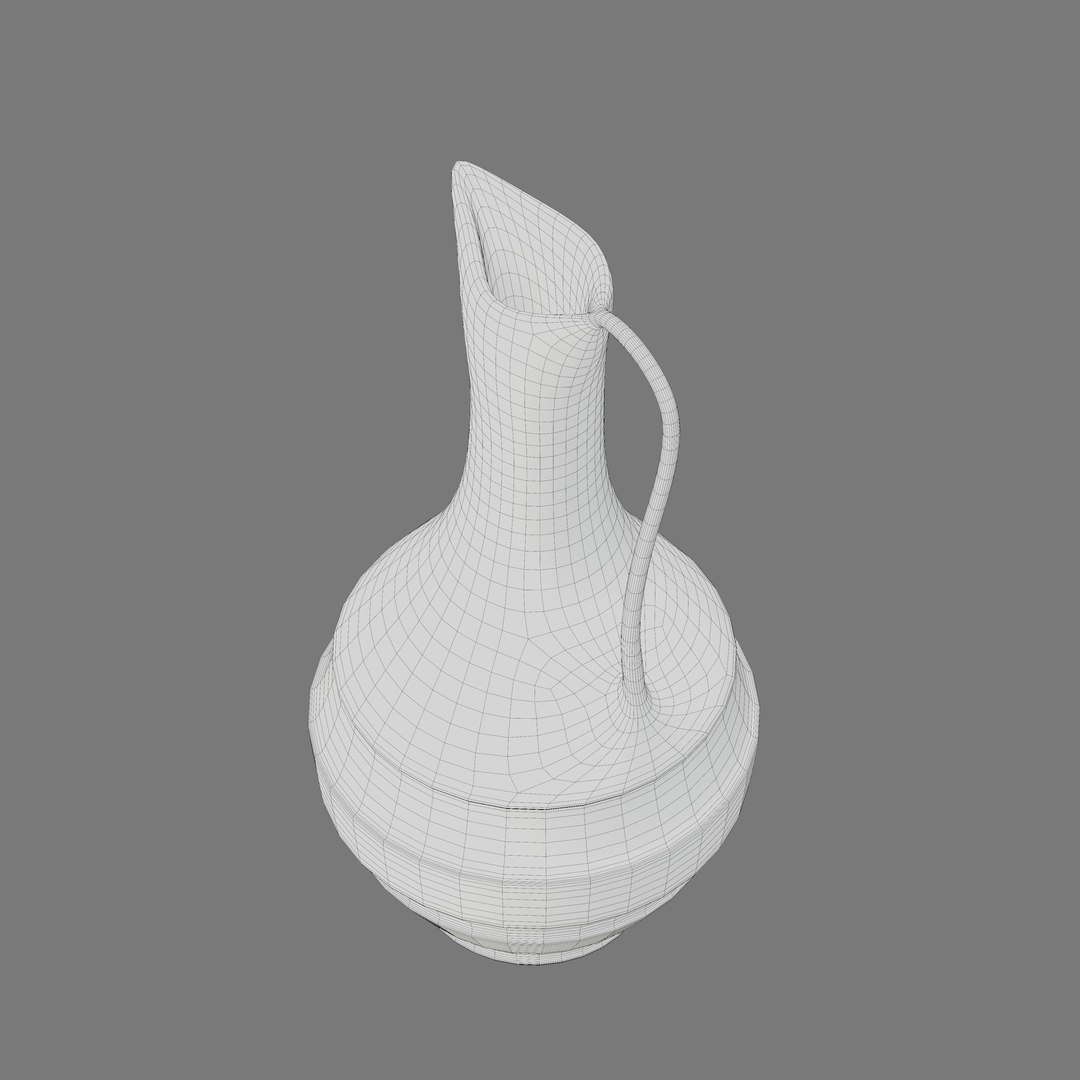 3D model pitcher vintage ceramic - TurboSquid 1630751