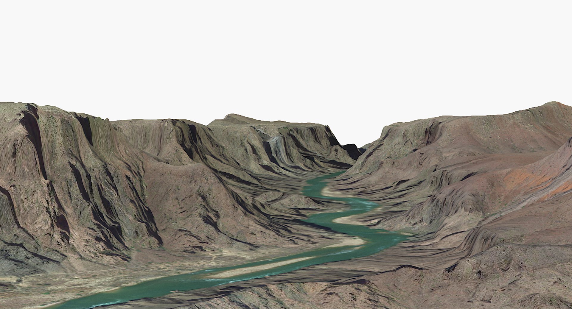 Landscape grand canyon 3D model - TurboSquid 1423443
