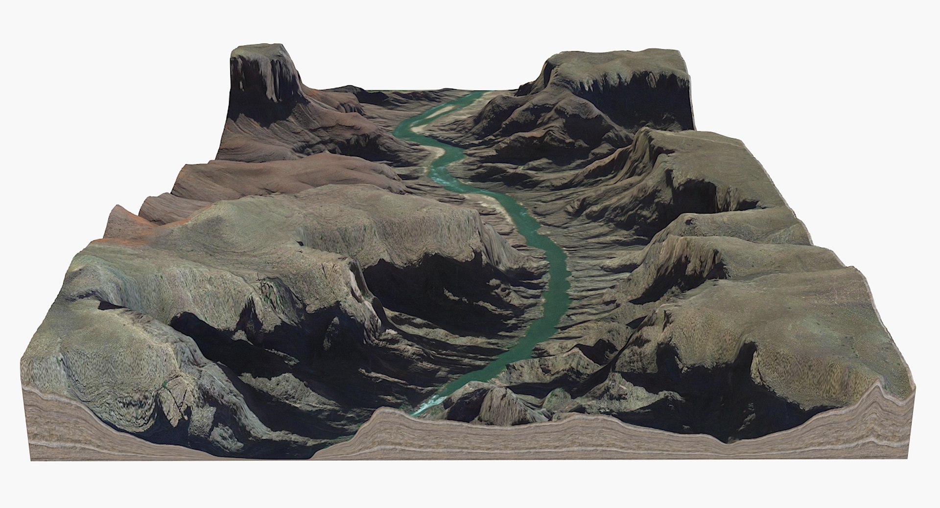 Landscape grand canyon 3D model - TurboSquid 1423443