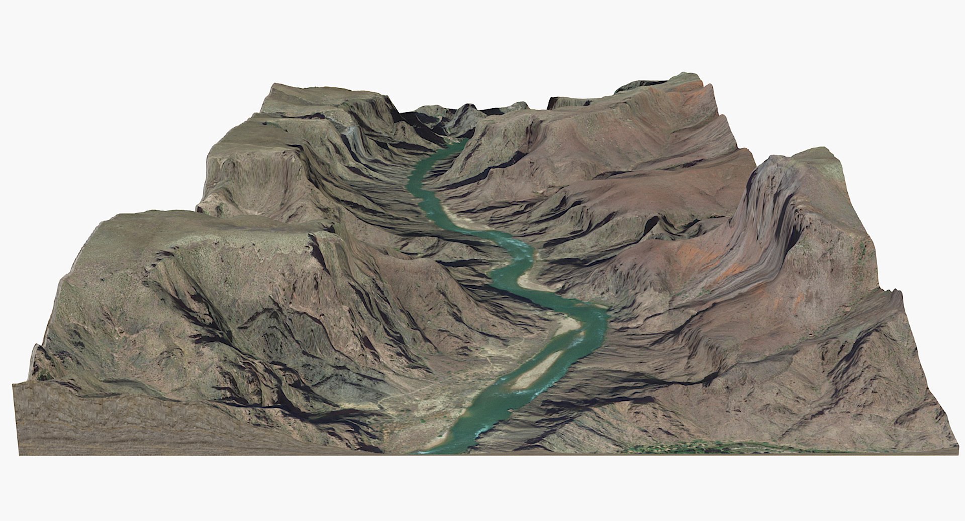 Landscape grand canyon 3D model - TurboSquid 1423443
