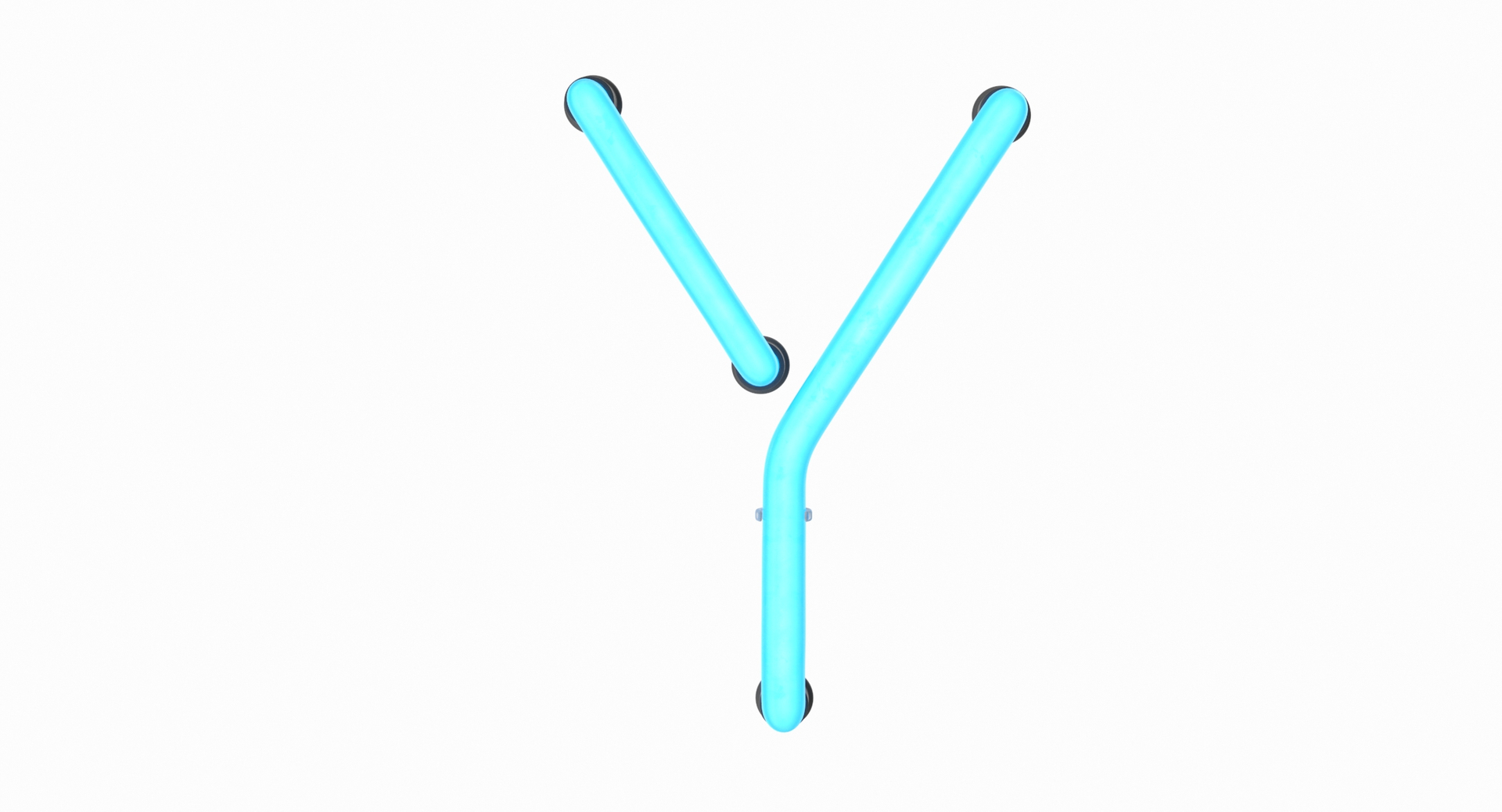 3D Neon Letter Y Alphabet Model - TurboSquid 1640649