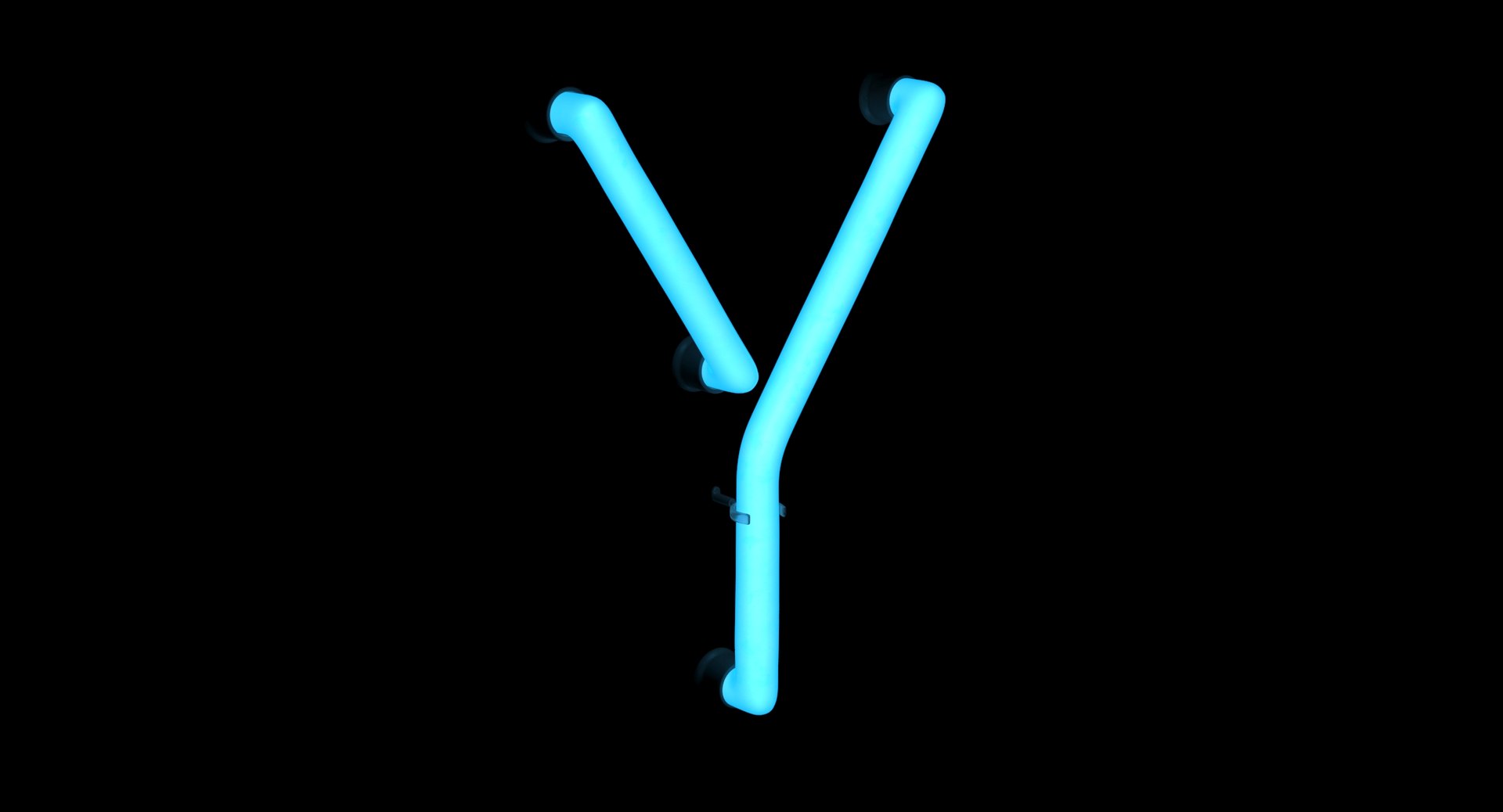 3D neon letter y alphabet model - TurboSquid 1640649