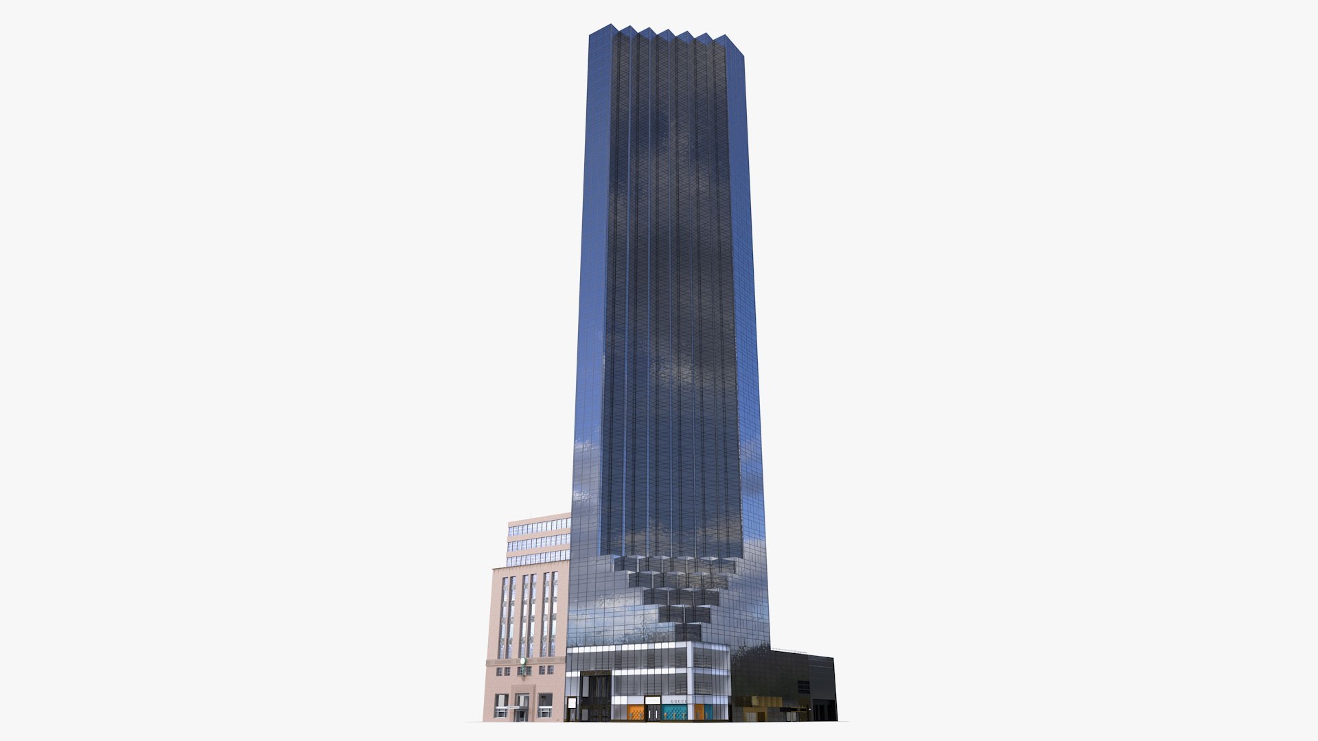 Trump Tower Skyscraper 3D Model - TurboSquid 1611313