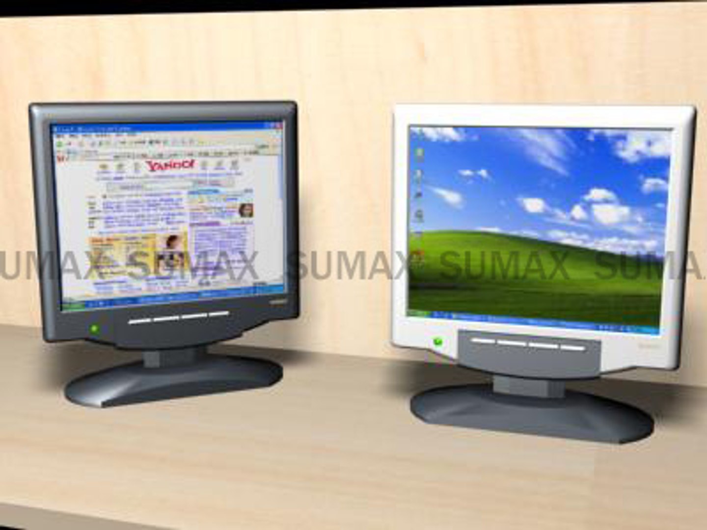 screen monitor 3d max