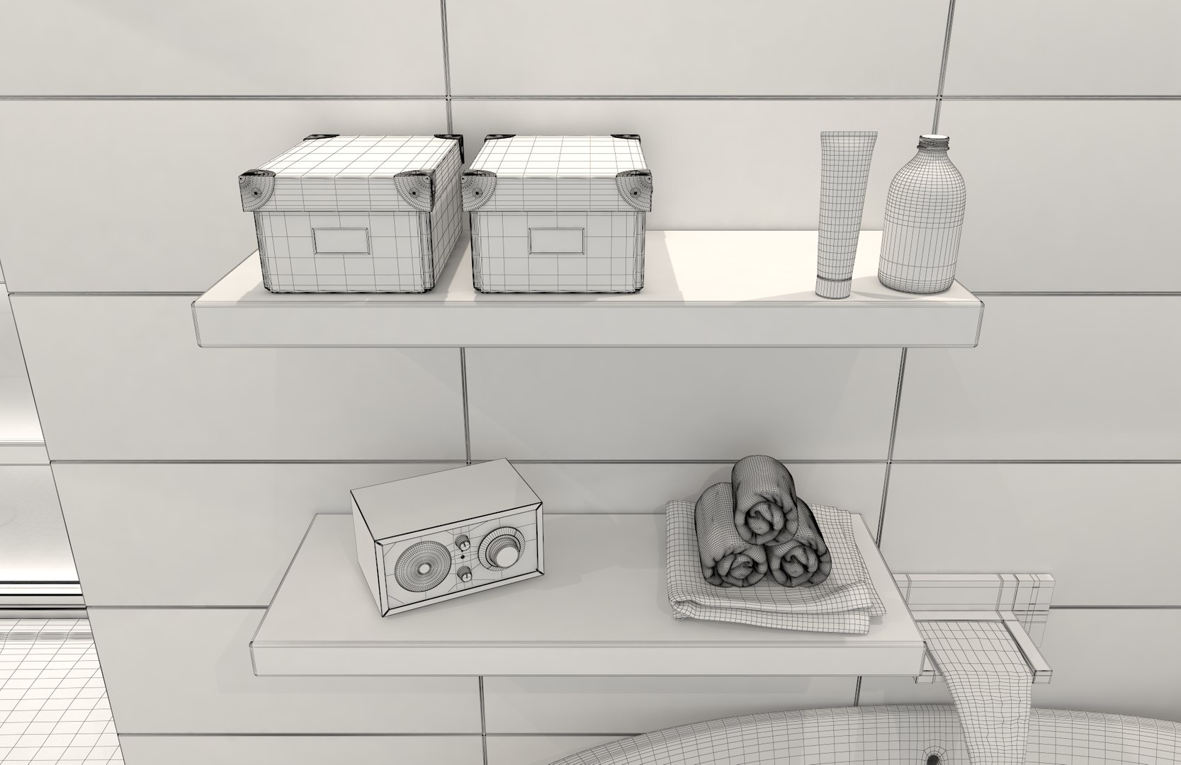 Bathroom Ceramic Modern 3d Max
