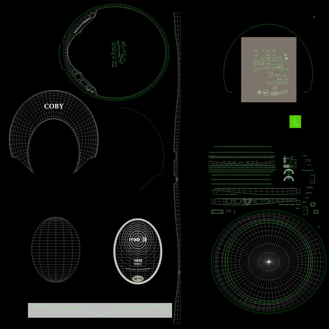 3d model cd player coby