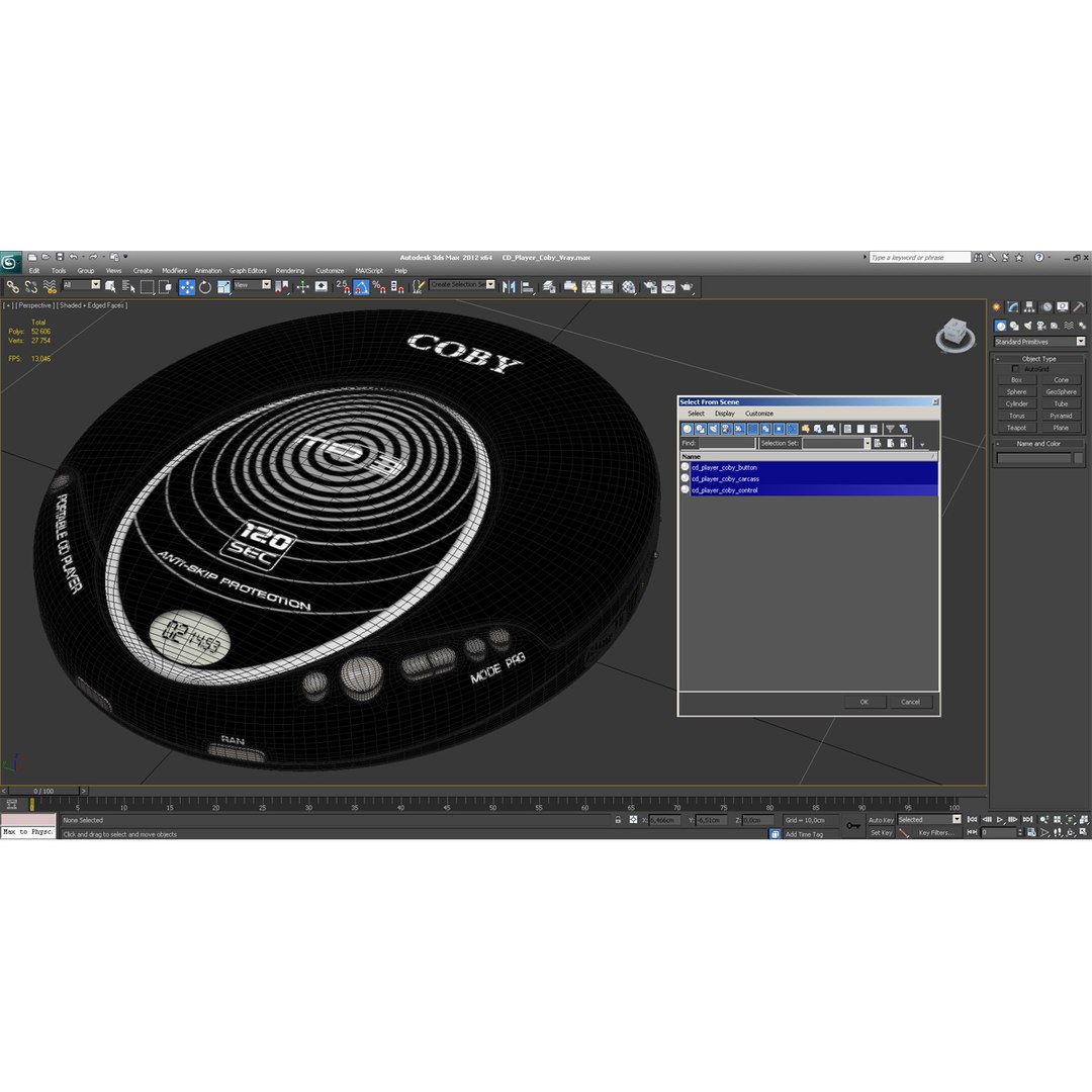 3d model cd player coby