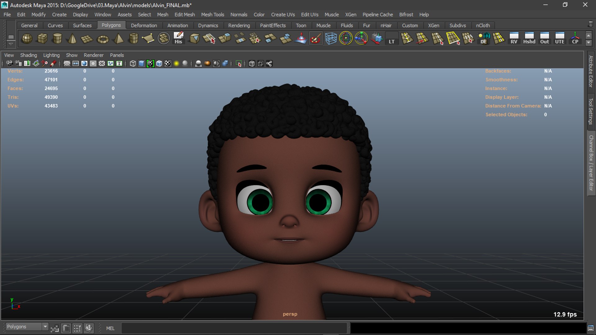 3D model Alvin stylised boy character - TurboSquid 1807260
