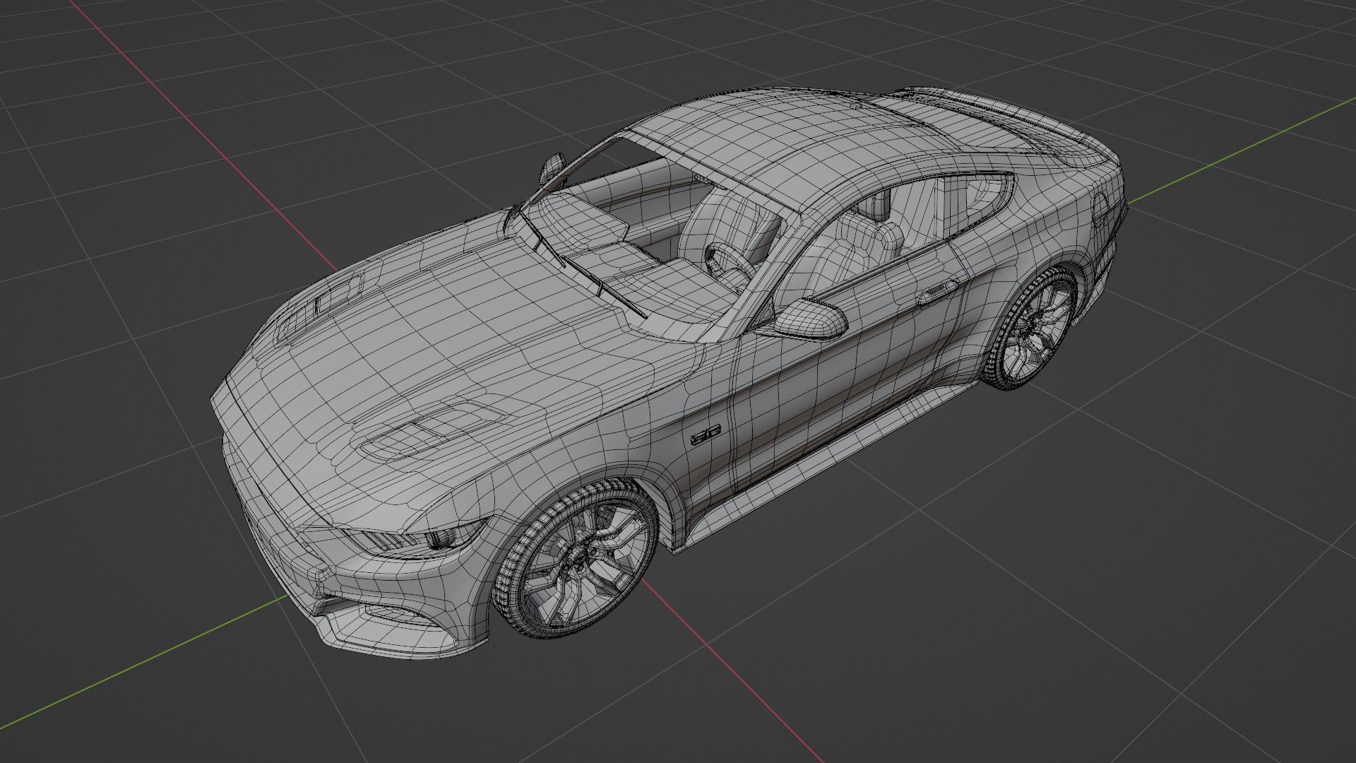 3D FORD MUSTANG GT 2016 - TurboSquid 2284209