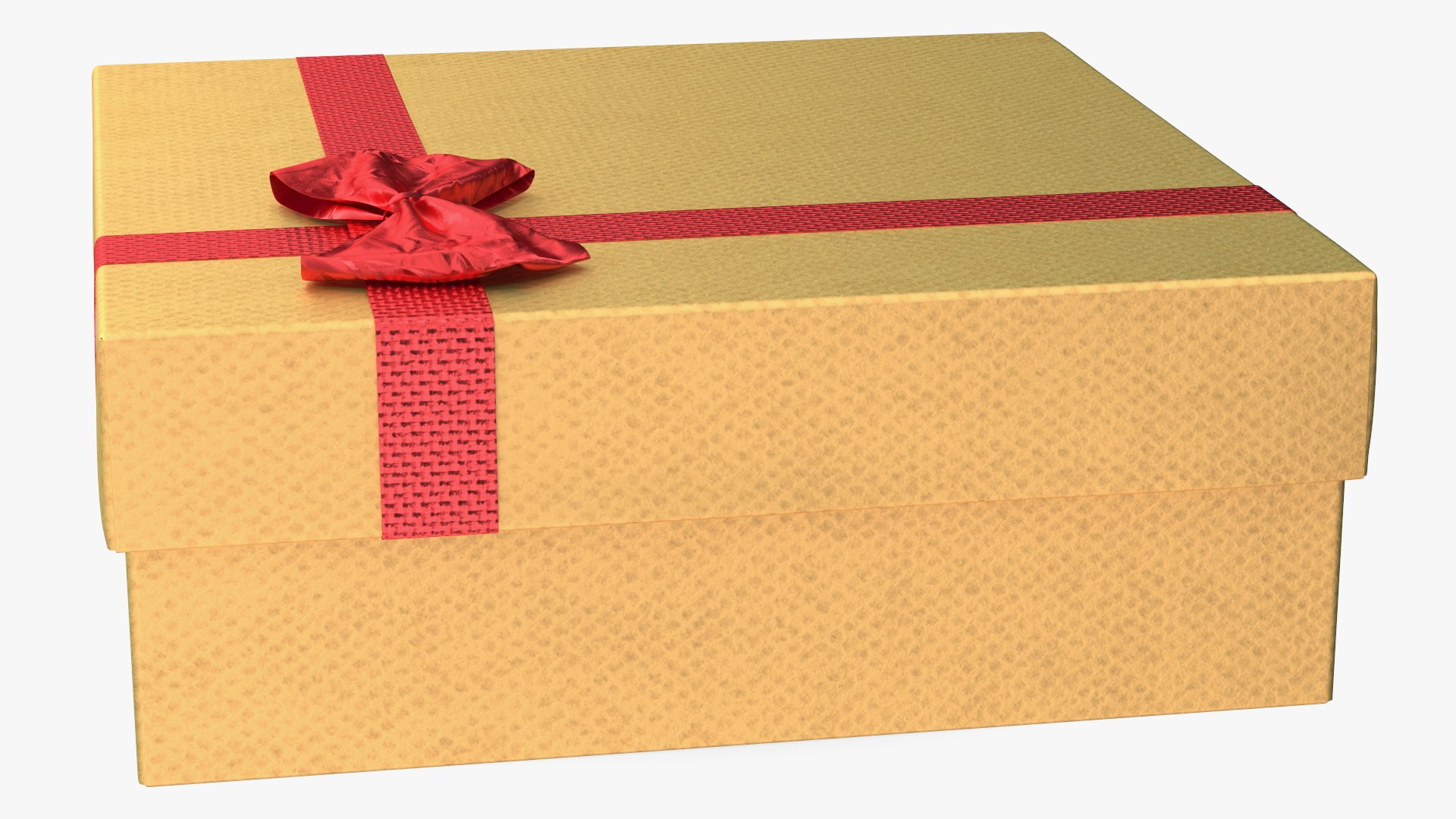 Wrapped Gift Box With Ribbon Model - TurboSquid 2262320