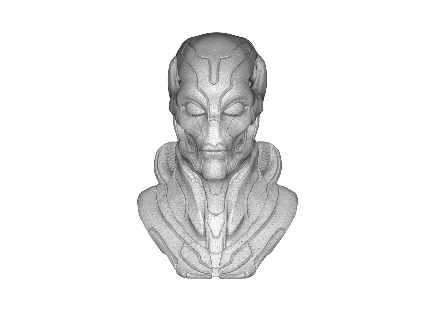 Alien Bust 3D Model - TurboSquid 2183088