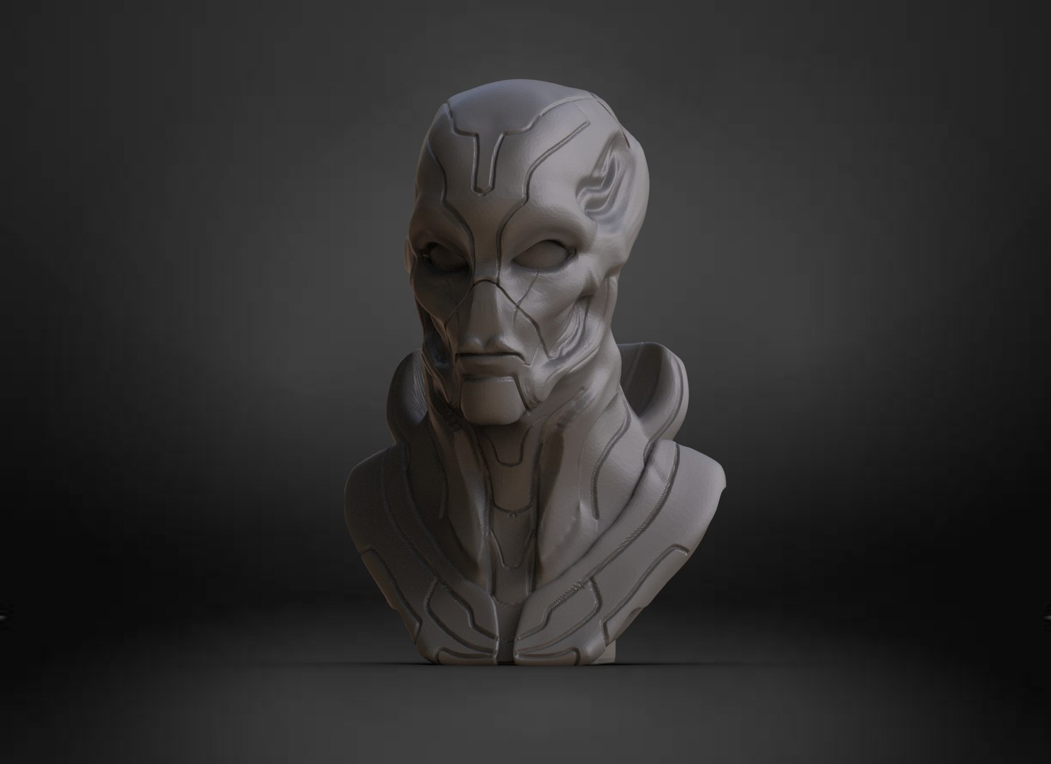 Alien Bust 3D Model - TurboSquid 2183088