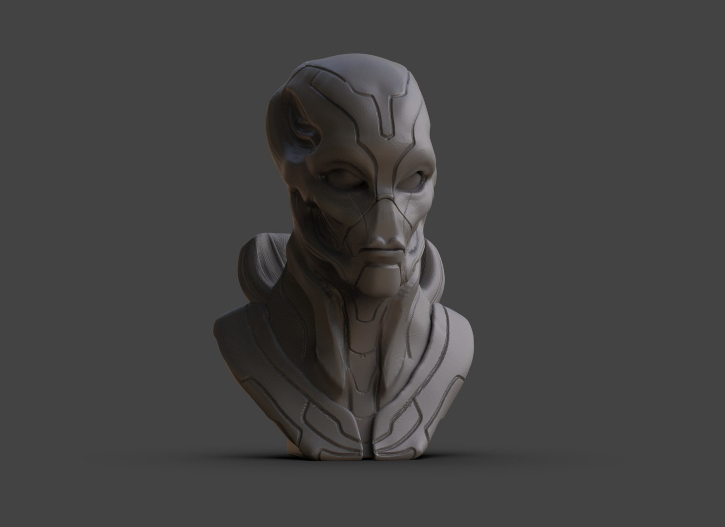 Alien Bust 3D Model - TurboSquid 2183088