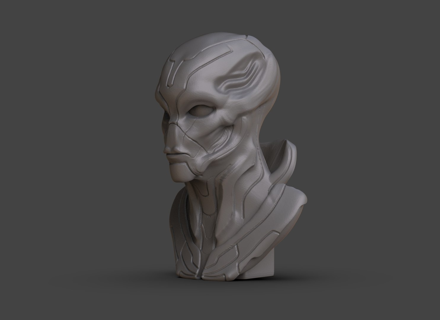 Alien Bust 3D Model - TurboSquid 2183088