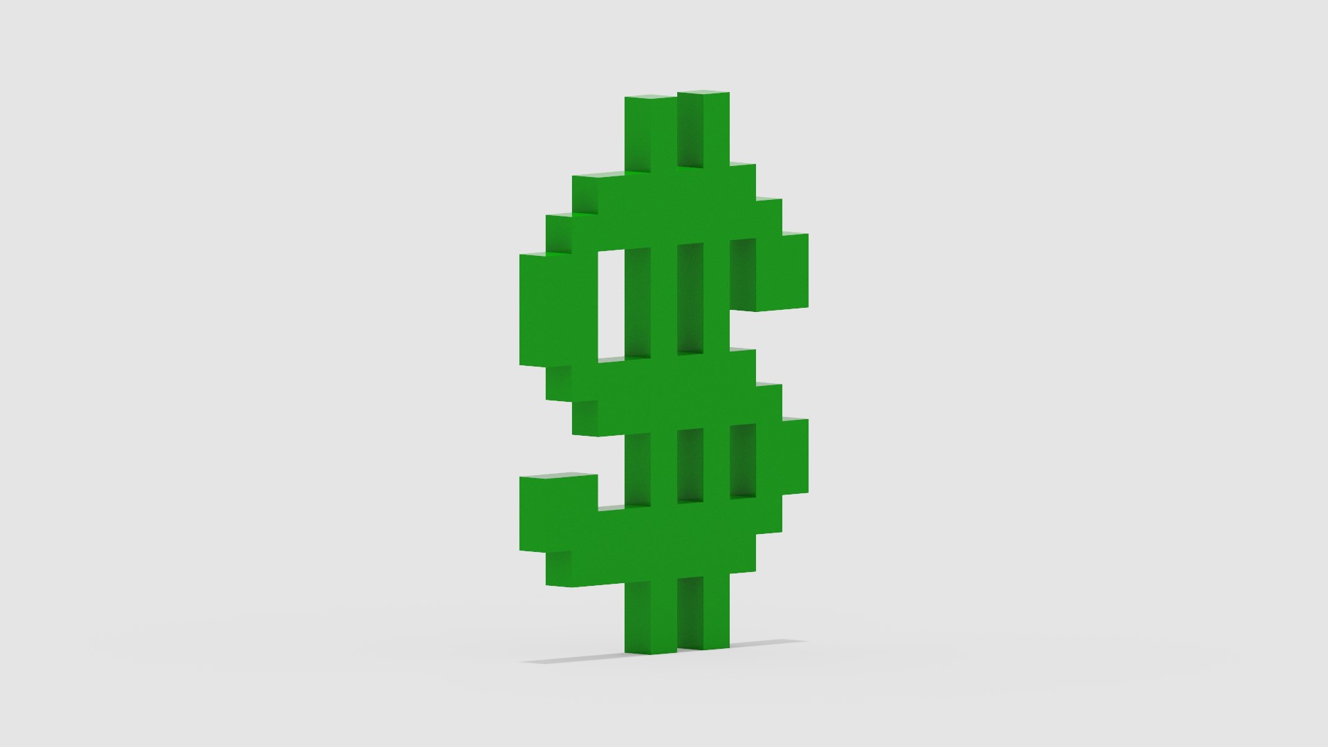 Dollar Symbol 3D Model - TurboSquid 2189529