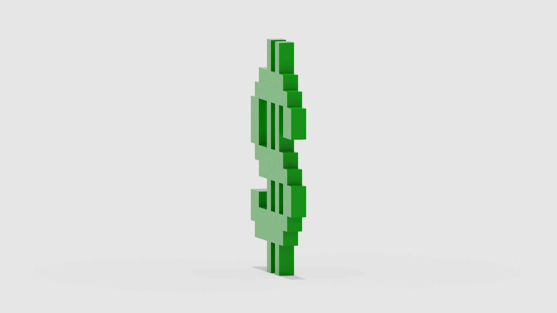 Dollar Symbol 3D Model - TurboSquid 2189529