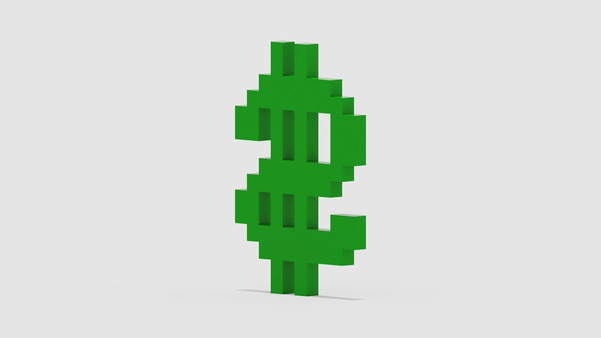 Dollar Symbol 3D Model - TurboSquid 2189529